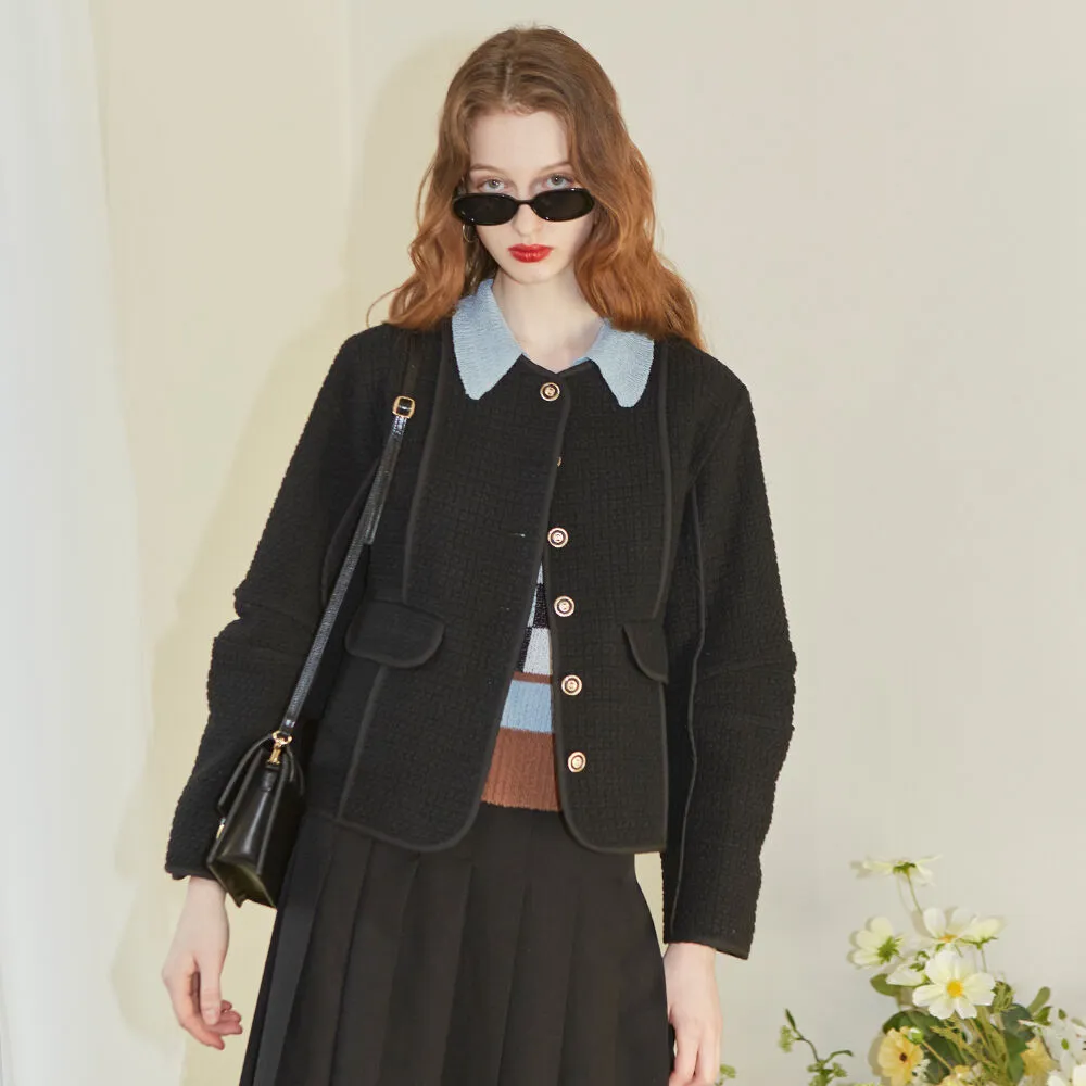 Round Elbow Shaped Jacket (Black) - 감도 깊은 취향 셀렉트샵 29CM