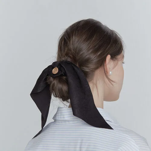 RIBBON SCRUNCHIE BK - 감도 깊은 취향 셀렉트샵 29CM