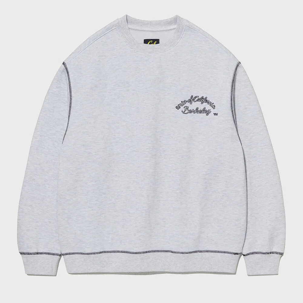 BERKELEY OUT LINE CREWNECK [LIGHT GRAY] - 감도 깊은 취향 셀렉트샵 29CM