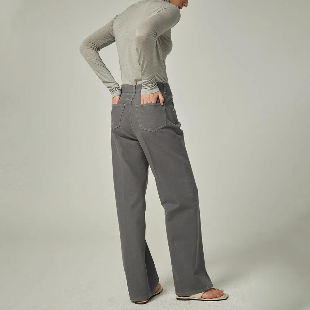 WASHED COLOR WIDE JEANS (GREY) - 감도 깊은 취향 셀렉트샵 29CM