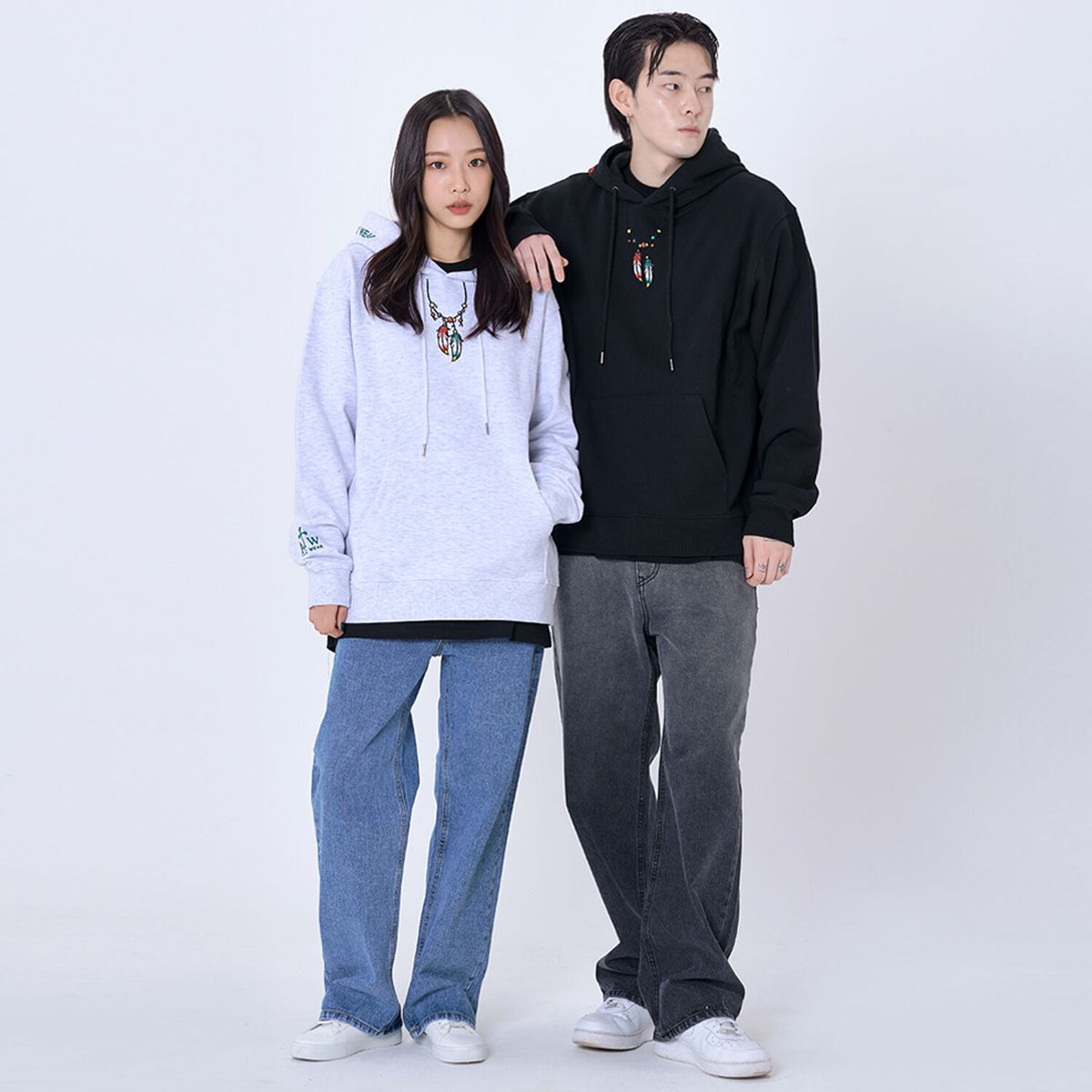 [ATW X COLLABO] 류시 드림캐쳐 자수 후드_LG - 감도 깊은 취향 셀렉트샵 29CM