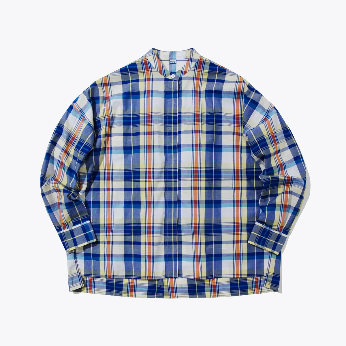COLLARLESS SHIRT (MULTI CHECK) - 감도 깊은 취향 셀렉트샵 29CM