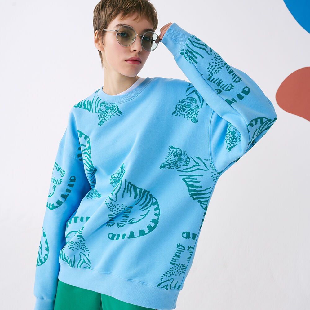 MY PET TIGER PATTERN MTM T-SHIRT(UNISEX)_SWS1TS01SB - 감도 깊은 취향 셀렉트샵 29CM