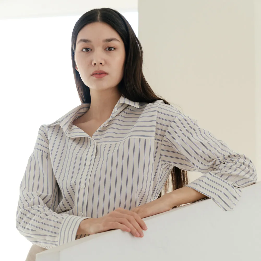 Blue Stripe Helen Shirt - 감도 깊은 취향 셀렉트샵 29CM