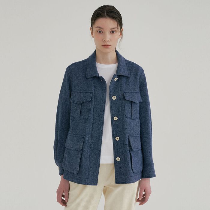 linen work jacket (blue) - 감도 깊은 취향 셀렉트샵 29CM