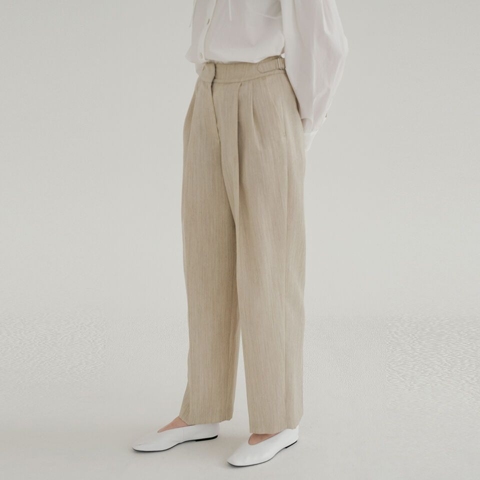 spring wool tuck pants [Italian fabric] (beige) - 감도 깊은 취향 셀렉트샵 29CM