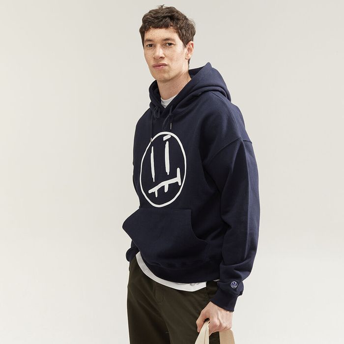 BIG FACE HOODIE_NAVY - 감도 깊은 취향 셀렉트샵 29CM