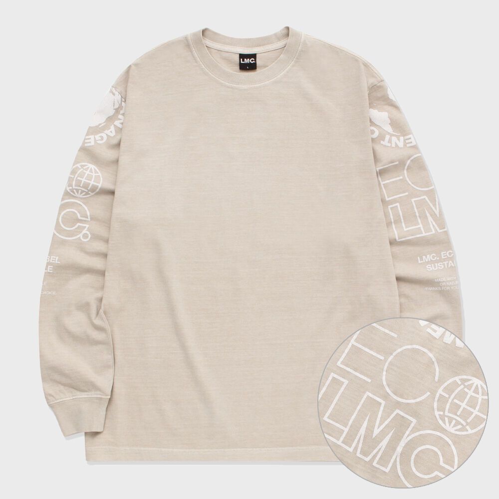 LMC ORGANIC DYED LONG SLV TEE beige - 감도 깊은 취향 셀렉트샵 29CM
