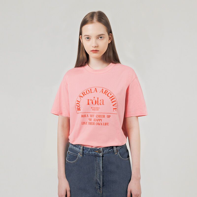 ROLA LOGO ARCHIVE T-SHIRT PINK - 감도 깊은 취향 셀렉트샵 29CM