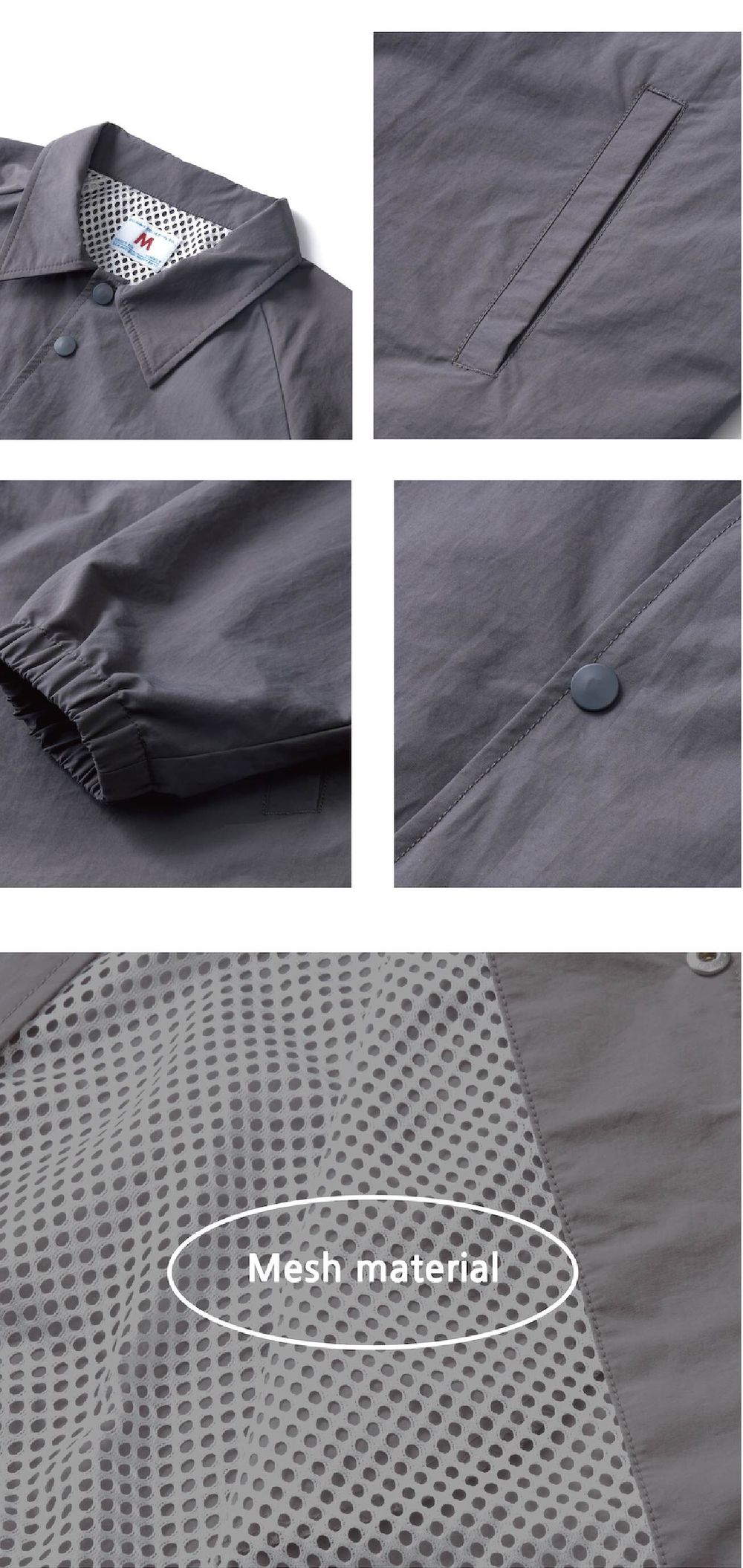 SUN CITY WATERPROOF COACH JACKET (DOLPHIN GRAY) - 감도 깊은 취향 셀렉트샵 29CM