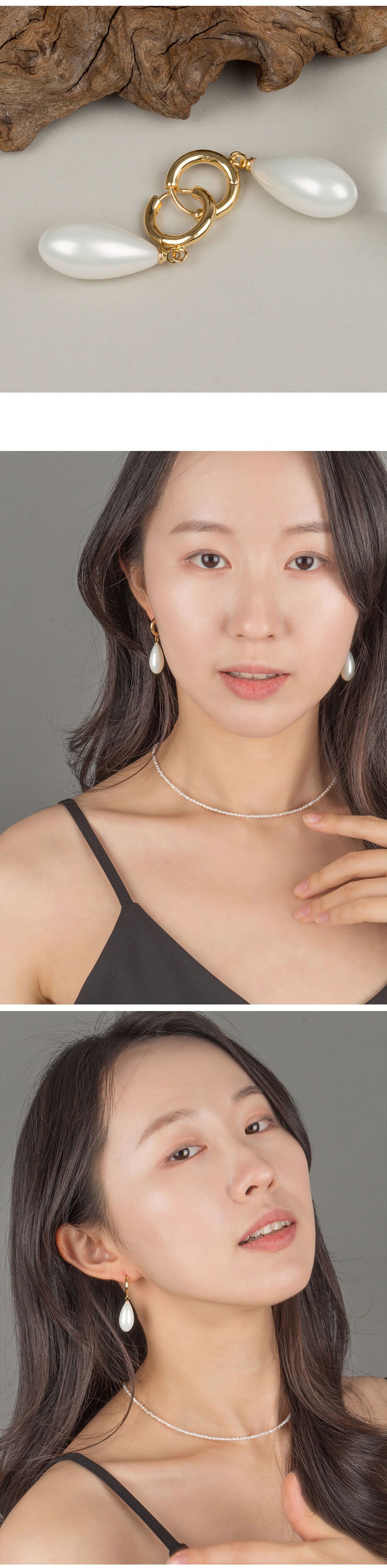 14K bold dew pearl ring earring [볼드 듀 진주 링귀걸이] - 감도 깊은 취향 셀렉트샵 29CM