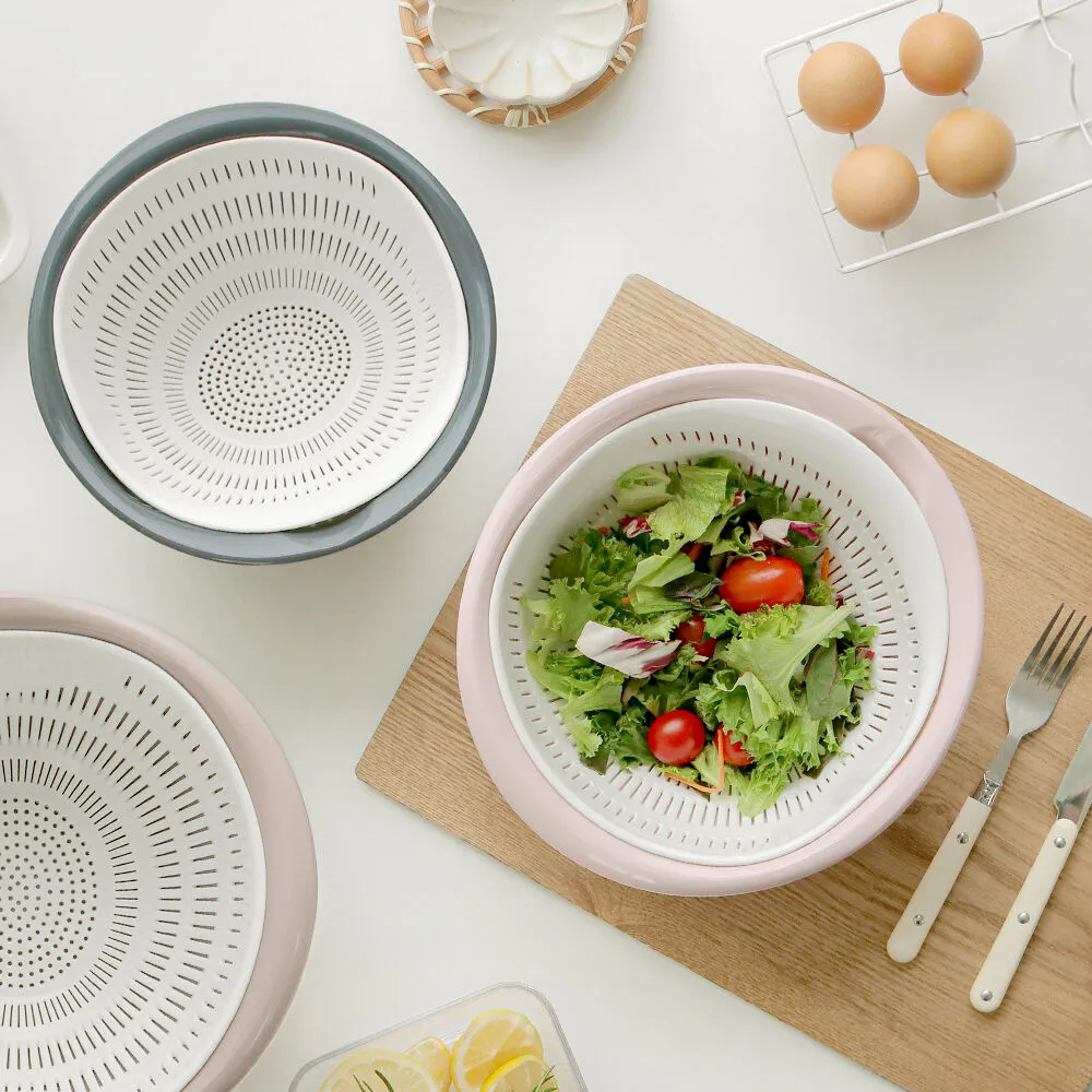 듀오 이중 믹싱볼 채반 세트 2size 3color - 감도 깊은 취향 셀렉트샵 29CM