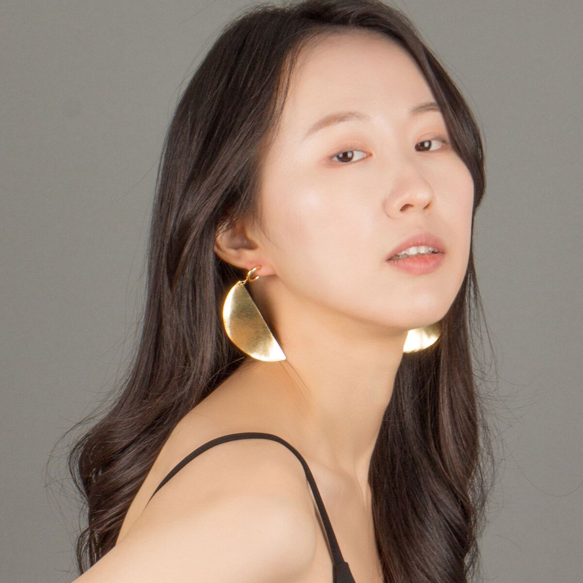 14K modern half moon ring earring [모던 하프문 링귀걸이] - 감도 깊은 취향 셀렉트샵 29CM