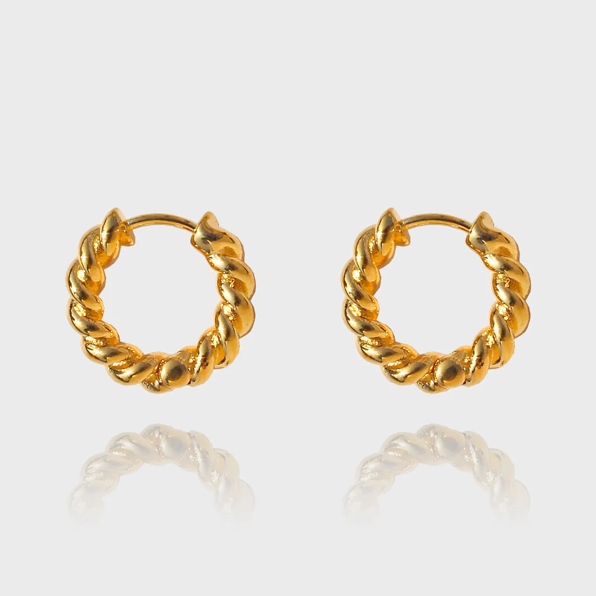 Bold midi twist ring earring G [볼드 미디 트위스트 링 귀걸이 G] - 감도 깊은 취향 셀렉트샵 29CM