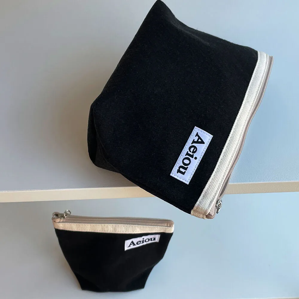 Aeiou Basic Pouch (L size) Classic Black - 감도 깊은 취향 셀렉트샵 29CM