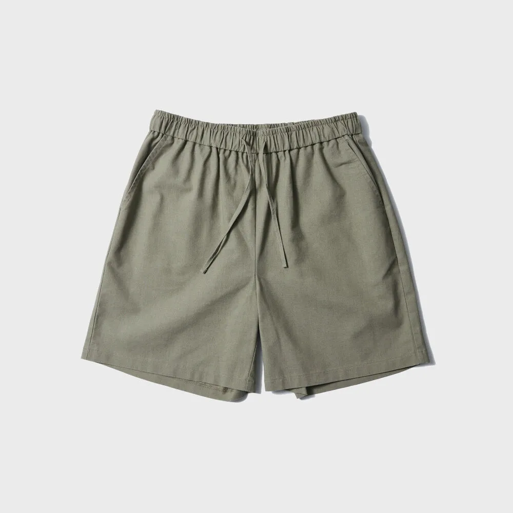 린넨 밴딩 하프 팬츠_카키_SP096 - 감도 깊은 취향 셀렉트샵 29CM