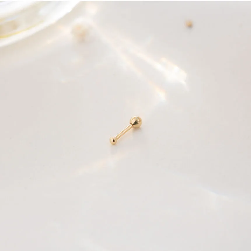 14k 2mm 볼 피어싱 (14k골드)(바두께1mm) #PIB01 - 감도 깊은 취향 셀렉트샵 29CM