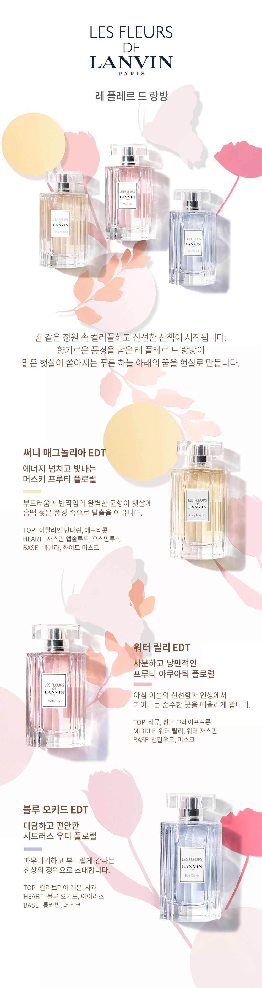 [코익퍼퓸] 레 플레르 드 써니 매그놀리아 EDT 50ML(+레 플레르 드 파우치+미니 1종+쇼핑백) - 감도 깊은 취향 셀렉트샵 29CM