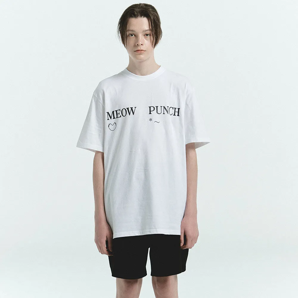 [NCT dream 재민 착용][IBB22MT02WH] MEOW PUNCH MEN FIT T-SHIRTS - 감도 깊은 취향 ...