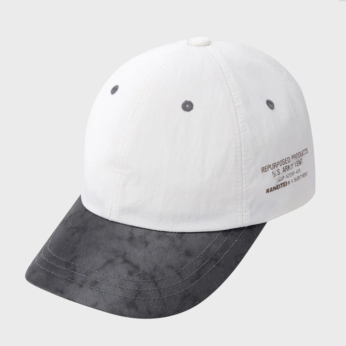 KNT X SRS TWO-TONE CONTRAST BALL CAP (WHITE) / UPCYCLED - 감도 깊은 취향 셀렉트샵 ...
