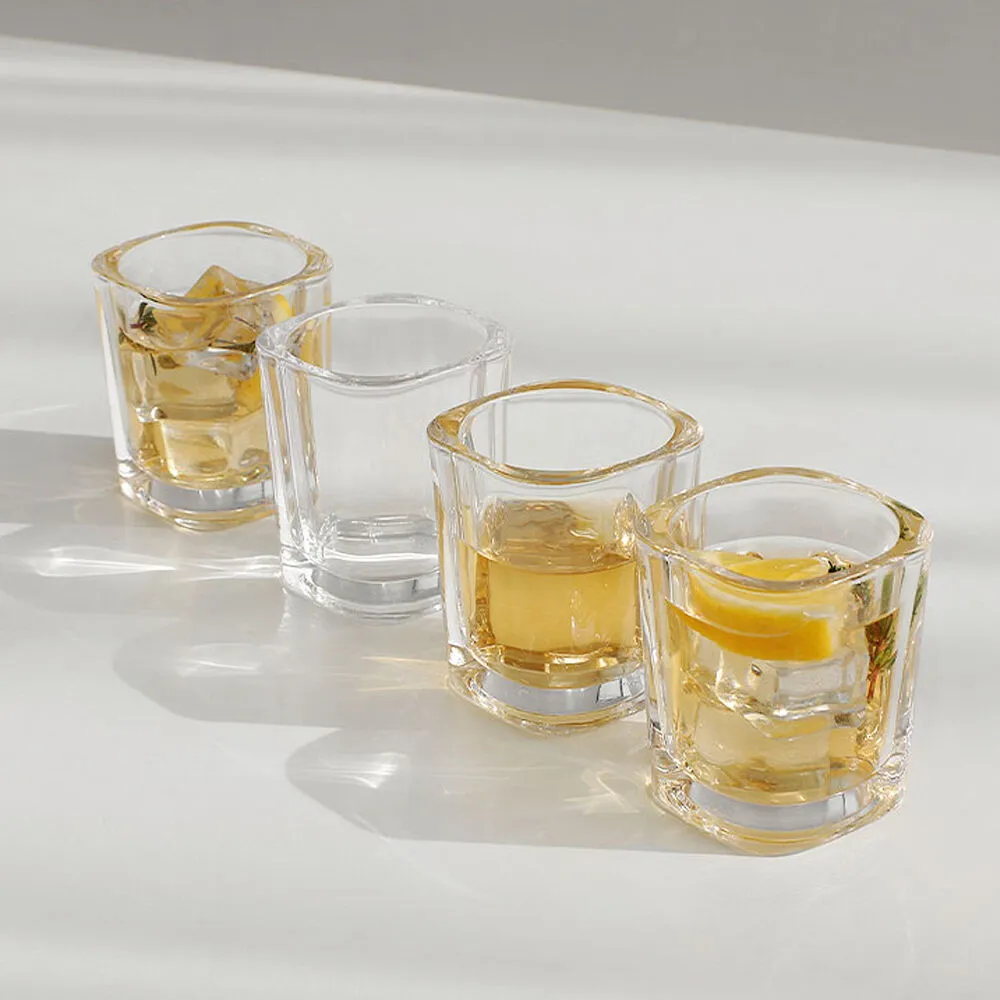 도톰한 스퀘어 소주잔 4P세트 75ml - 감도 깊은 취향 셀렉트샵 29CM