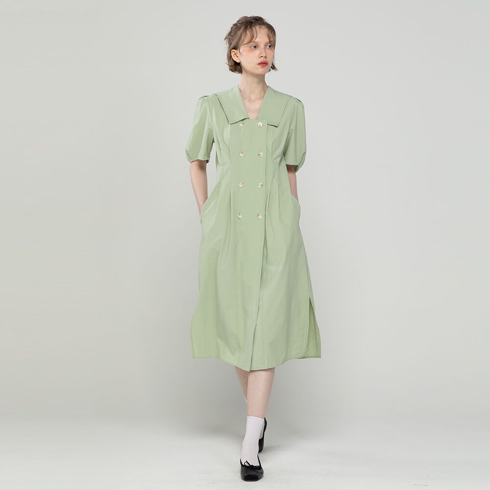 Double-button dress - Mint - 감도 깊은 취향 셀렉트샵 29CM