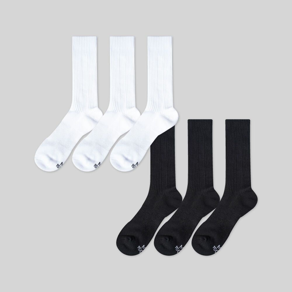 [3PACK] 1507 애슬레틱 쿨맥스 삭스 - 스노우 화이트/블랙 - 감도 깊은 취향 셀렉트샵 29CM