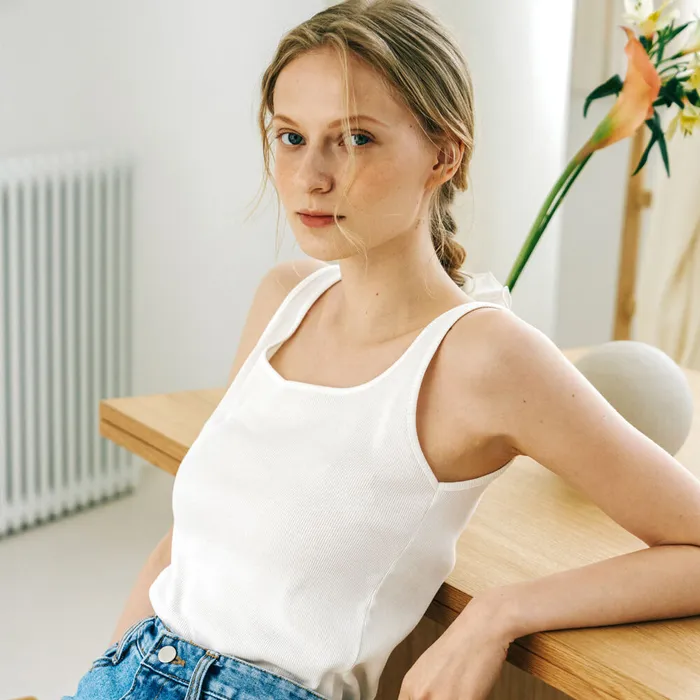 Cotton Sleeveless Top - Ivory - 감도 깊은 취향 셀렉트샵 29CM