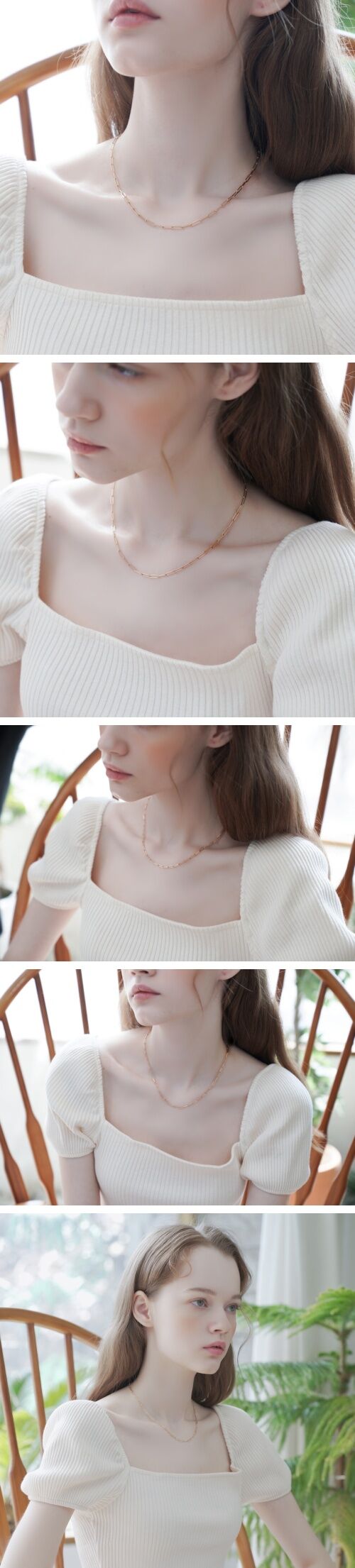 Cara simple 14k gold clip chain Necklace 14k 카라 심플 클립 체인 목걸이 - 감도 깊은 취향 ...