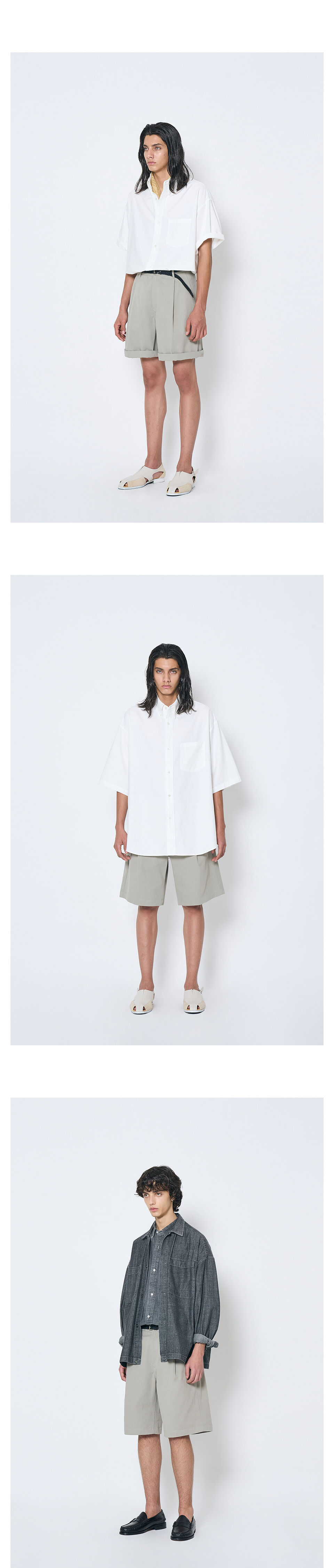 [PACKAGE] Pintuck Wide Bermuda Pants (4COLOR) - 감도 깊은 취향 셀렉트샵 29CM