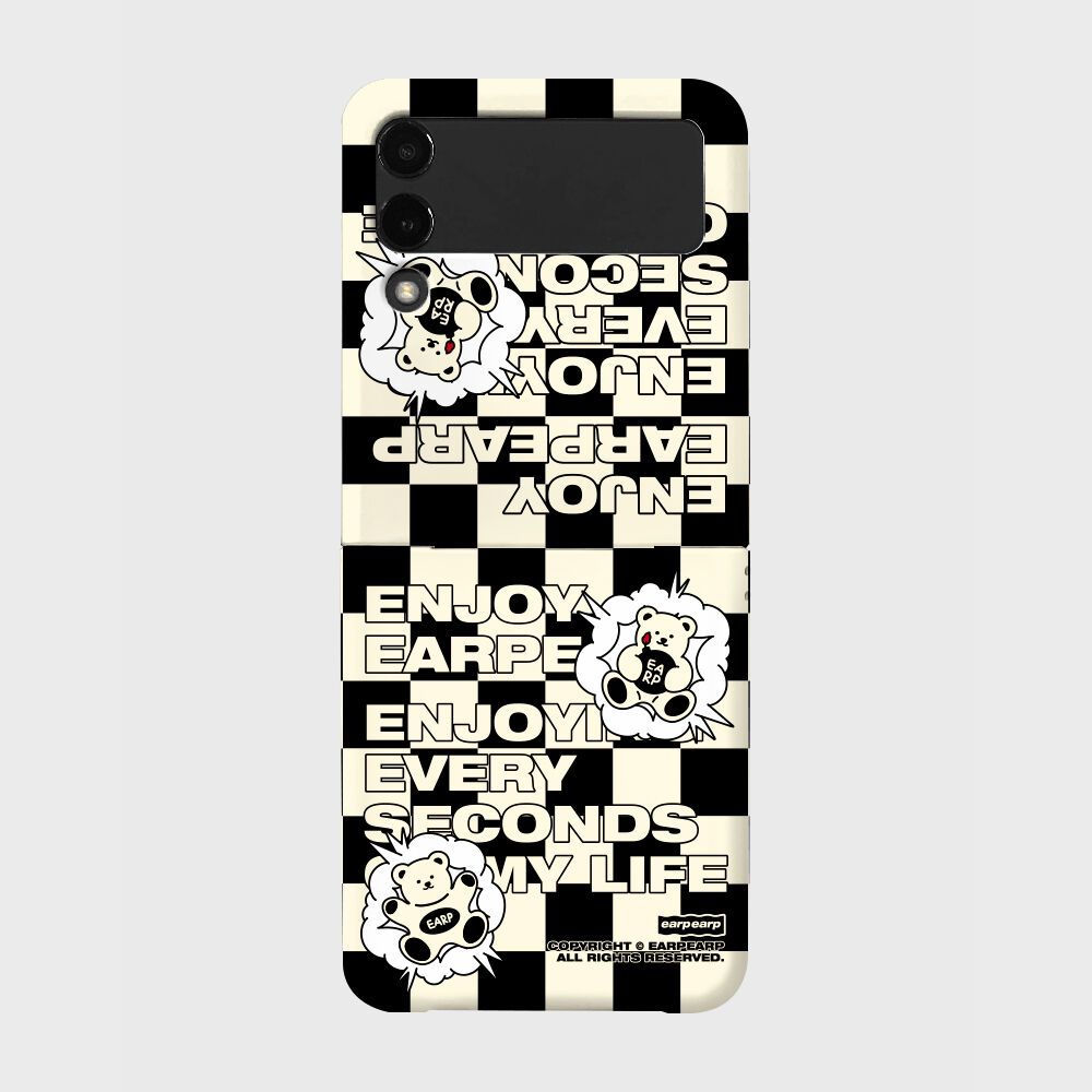 CHECK BOARD BABA-BLACK/IVORY(Z플립-하드) - 감도 깊은 취향 셀렉트샵 29CM