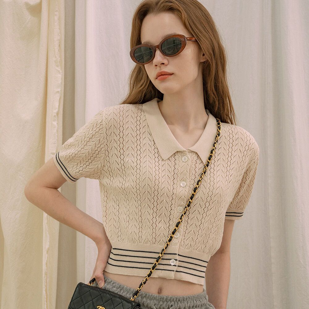 A3423 Parisienne net cardigan_Light beige - 감도 깊은 취향 셀렉트샵 29CM