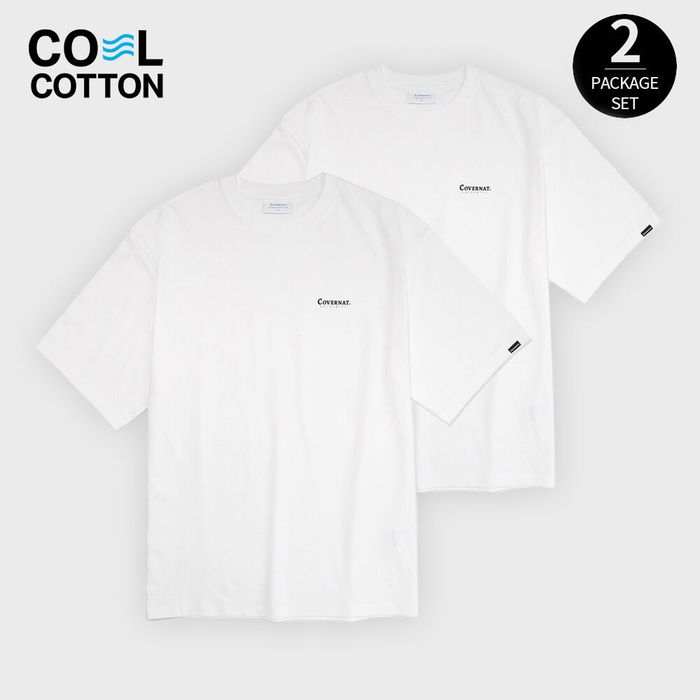 쿨 코튼 2-PACK 티셔츠 - 화이트 - 감도 깊은 취향 셀렉트샵 29CM