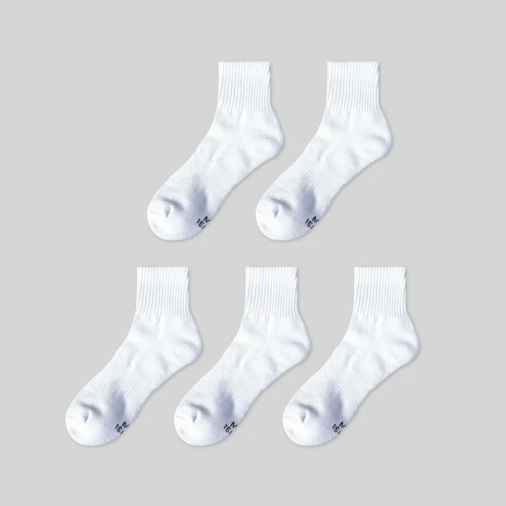 [5PACK] 1507 애슬레틱 골프 메쉬 앵클 삭스 - 스노우 화이트 - 감도 깊은 취향 셀렉트샵 29CM