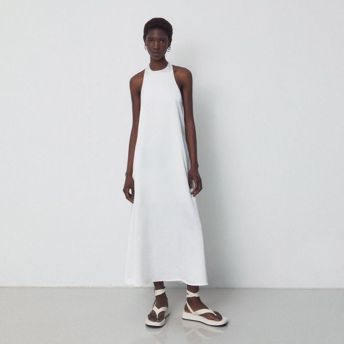 HALTER NECK A LINE DRESS_WHITE - 감도 깊은 취향 셀렉트샵 29CM