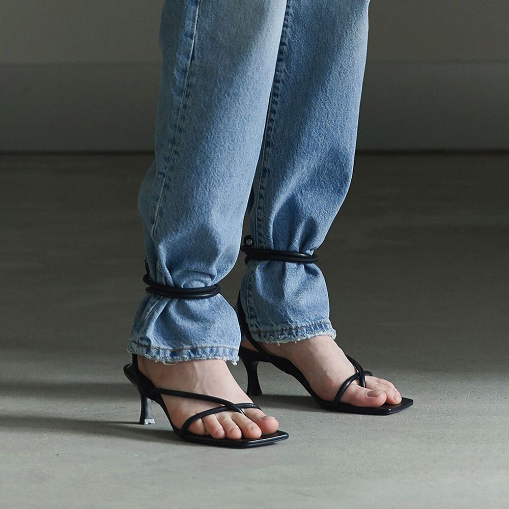 GENK string sandals_black - 감도 깊은 취향 셀렉트샵 29CM