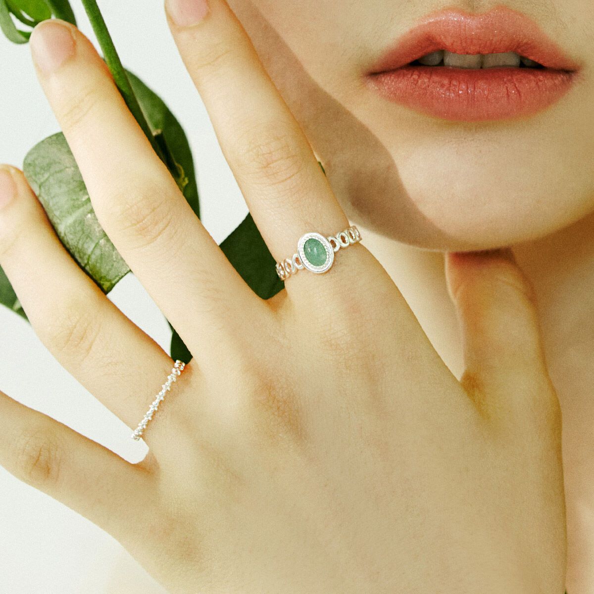 925실버 로즈쿼츠 원석반지 젬마/ Gemma Gemstone Ring - 감도 깊은 취향 셀렉트샵 29CM