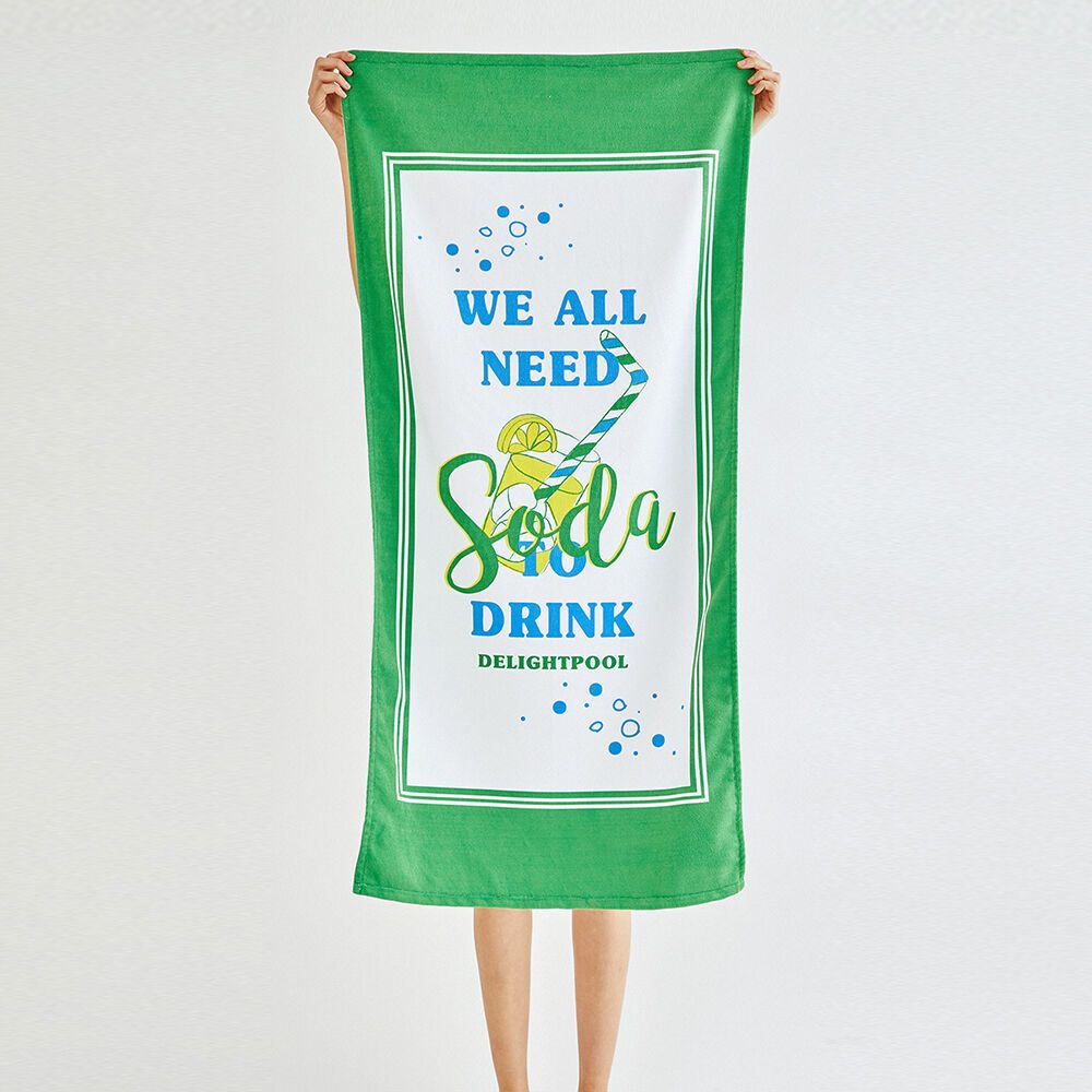 Drink Soda beach towel - Apple Soda - 감도 깊은 취향 셀렉트샵 29CM