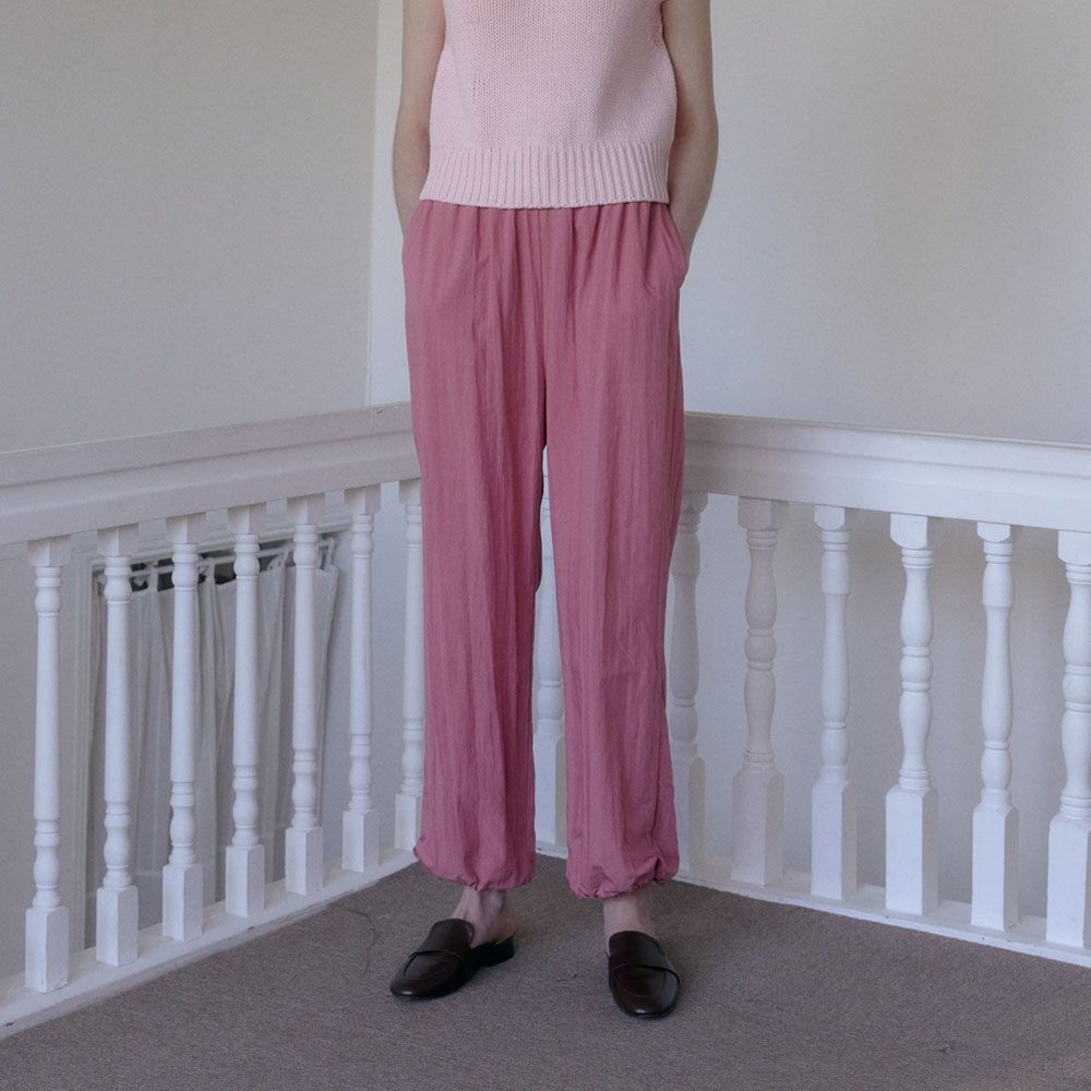 String Nylon Banding Pants (Pink) - 감도 깊은 취향 셀렉트샵 29CM