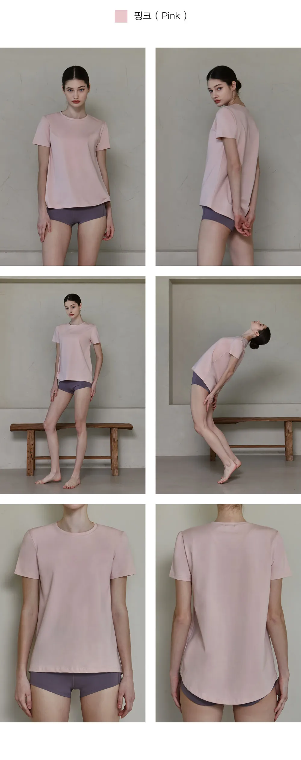 여성 요가복 DEVI-T0084-블랙 필라테스 웨던 데일리 숏 슬리브 - 감도 깊은 취향 셀렉트샵 29CM