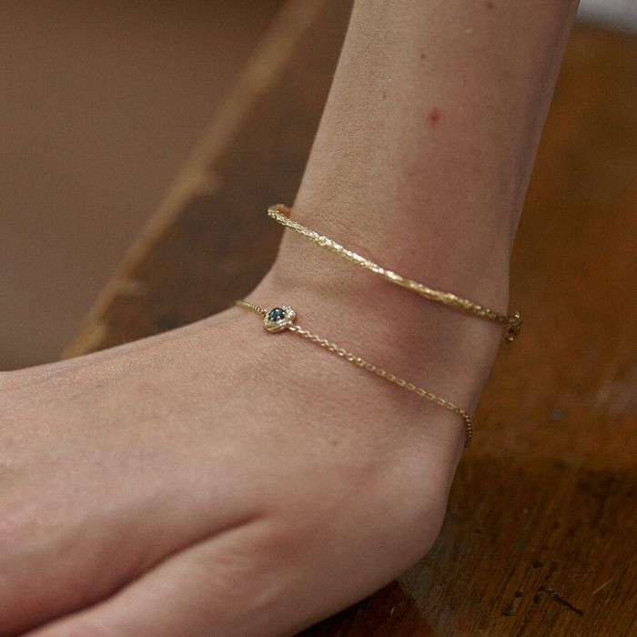 (14k) Sprout Bracelet (M) (rough diamond) - 감도 깊은 취향 셀렉트샵 29CM