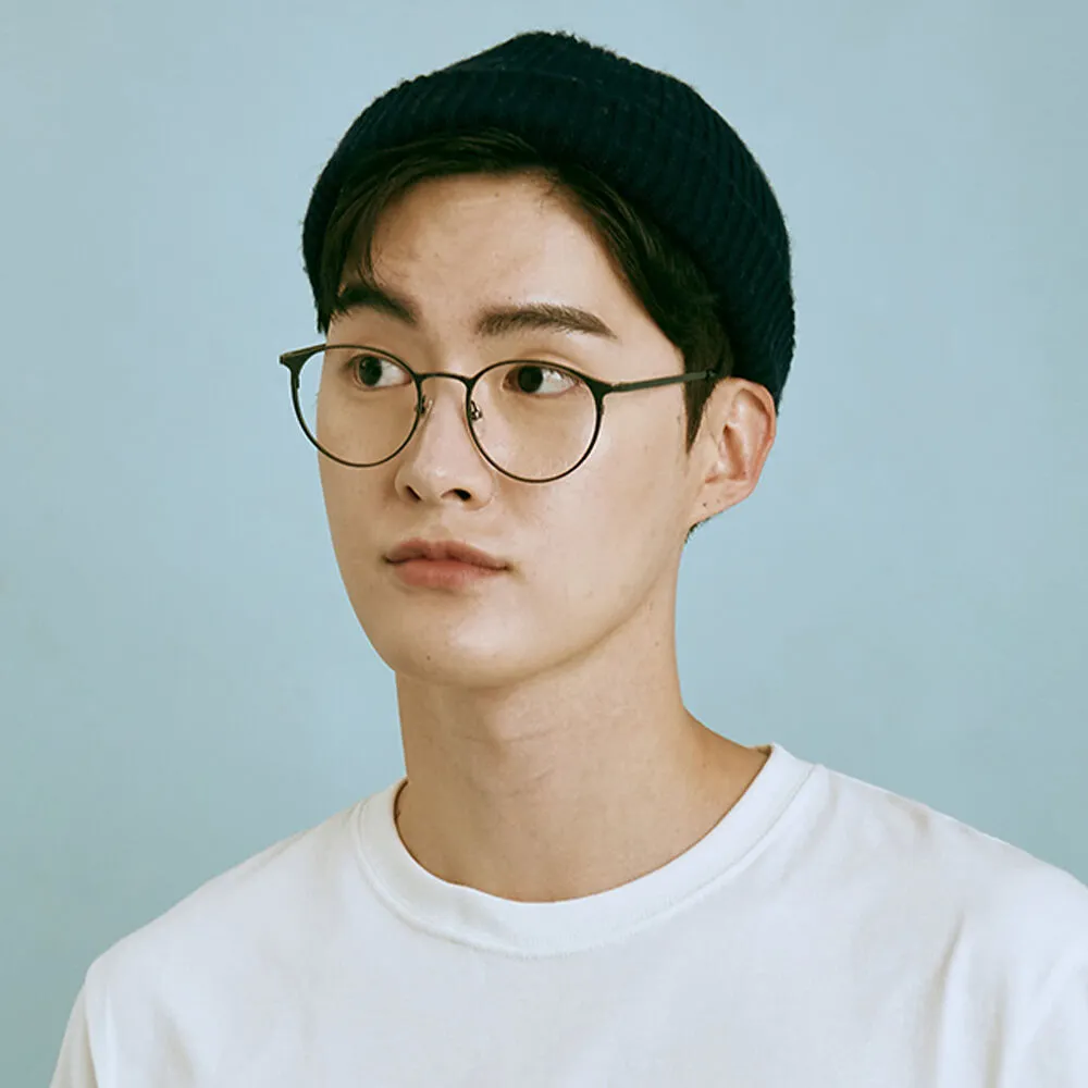 [ALOXROUNZ] AR8002A C2 빈티지그레이 메탈 라운드 안경테 - 감도 깊은 취향 셀렉트샵 29CM