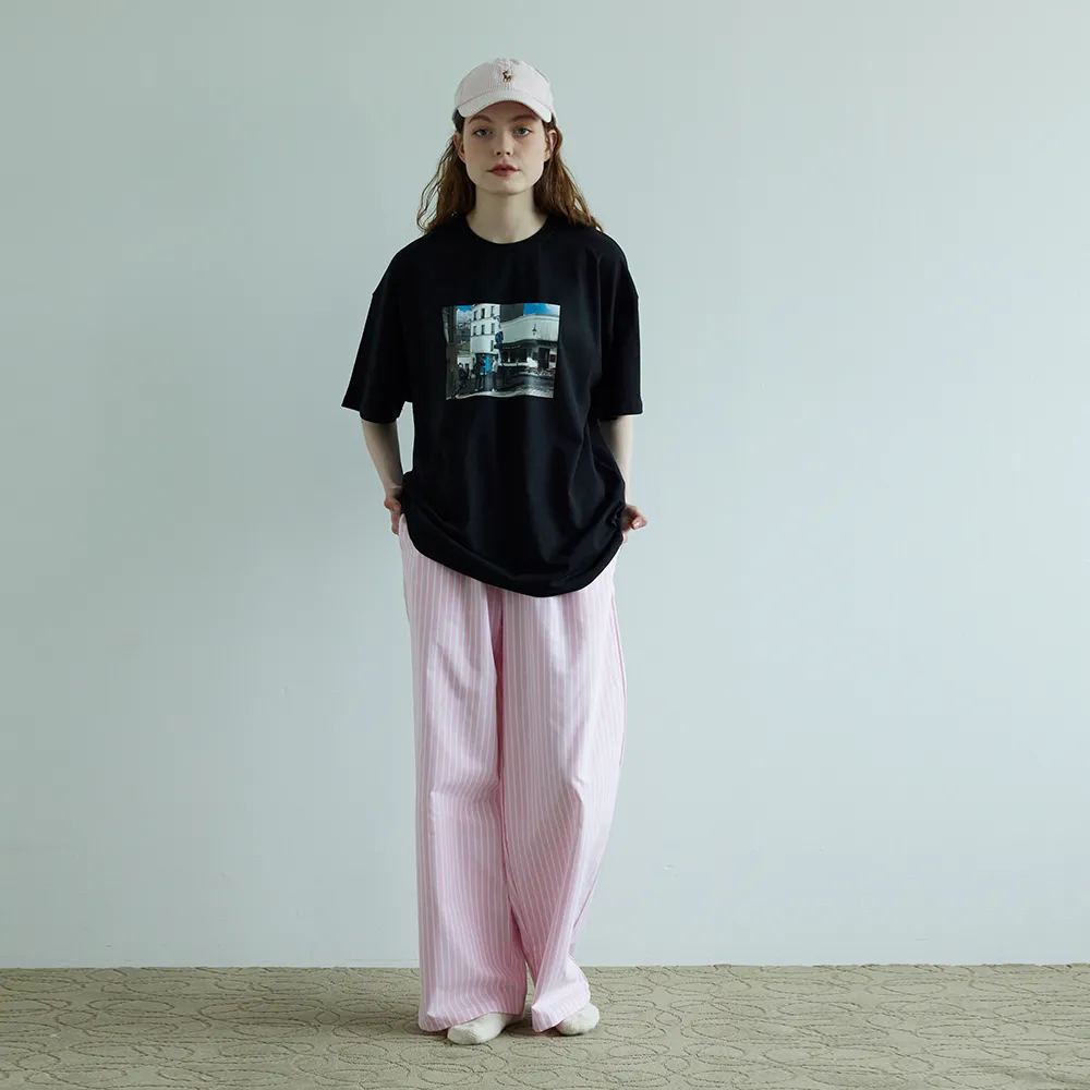 Oxford Stripe Wide Band Pants (light pink) - 감도 깊은 취향 셀렉트샵 29CM