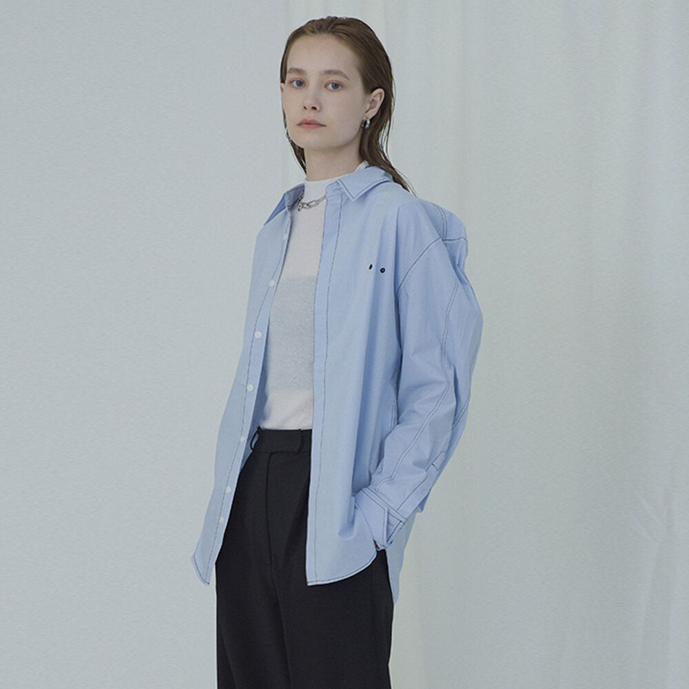 TOP STITCH SHIRTS (SKY BLUE) - 감도 깊은 취향 셀렉트샵 29CM