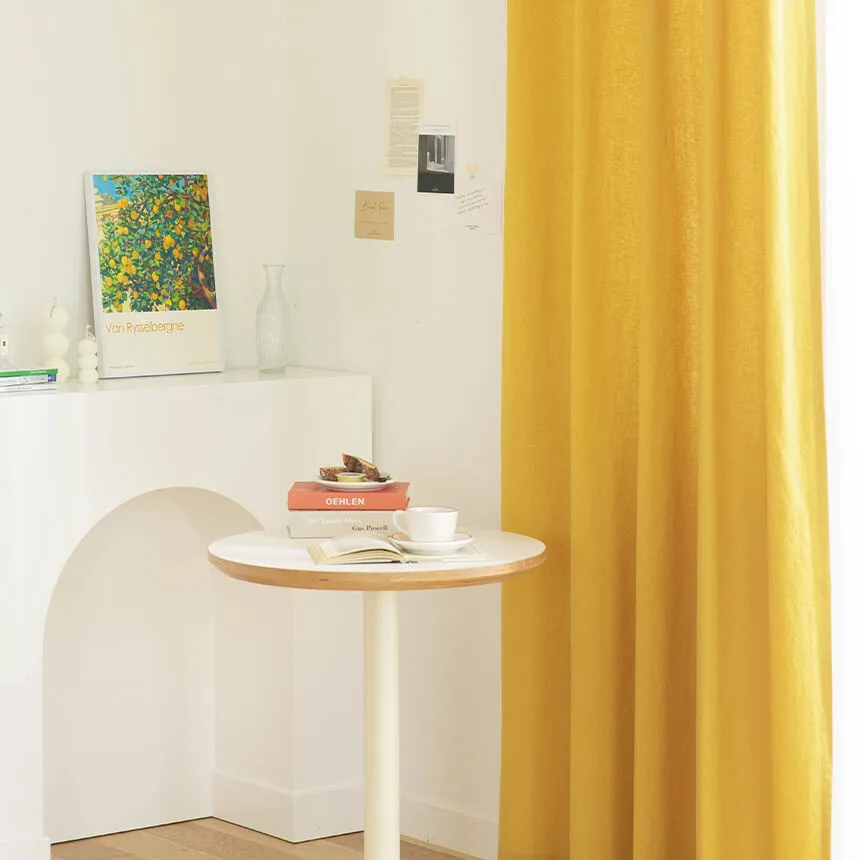 룬 미엘 커튼 머스타드 2size - 감도 깊은 취향 셀렉트샵 29CM