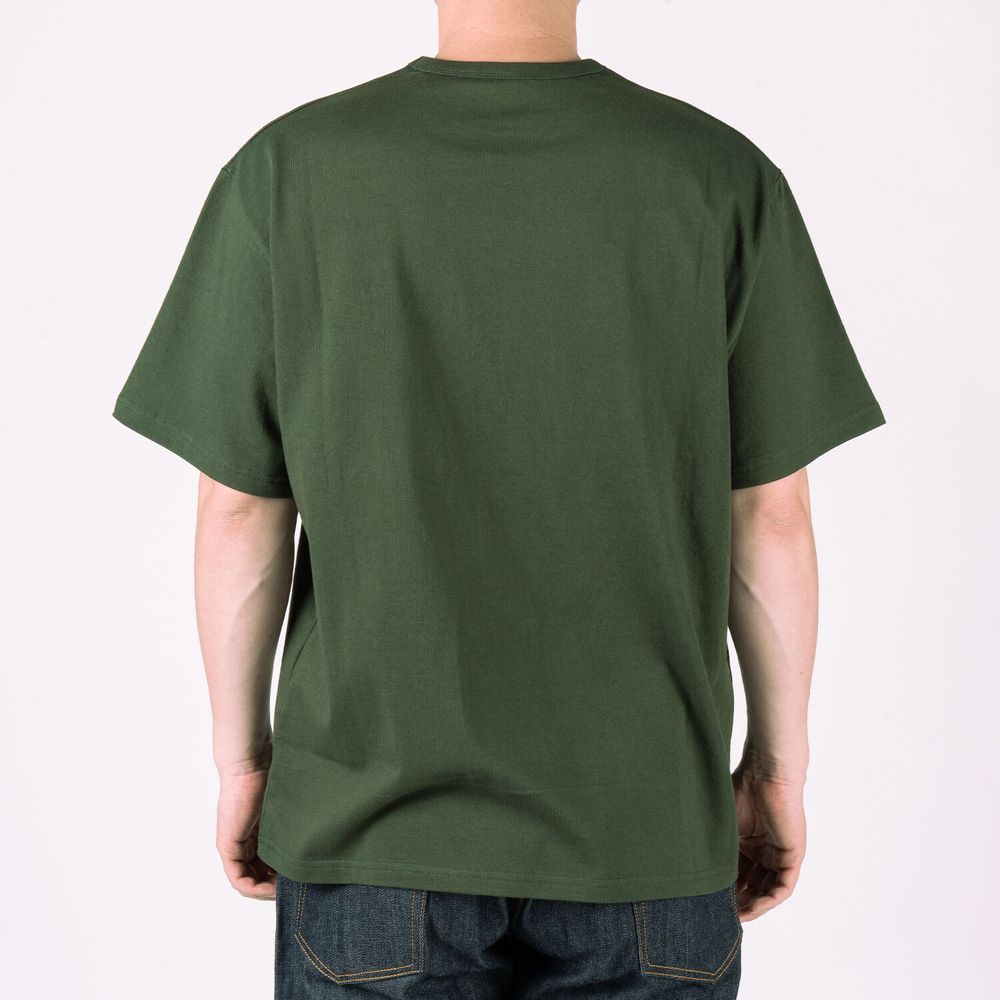 SHORT SLEEVE CHAIN STITCH DEEP GREEN - 감도 깊은 취향 셀렉트샵 29CM