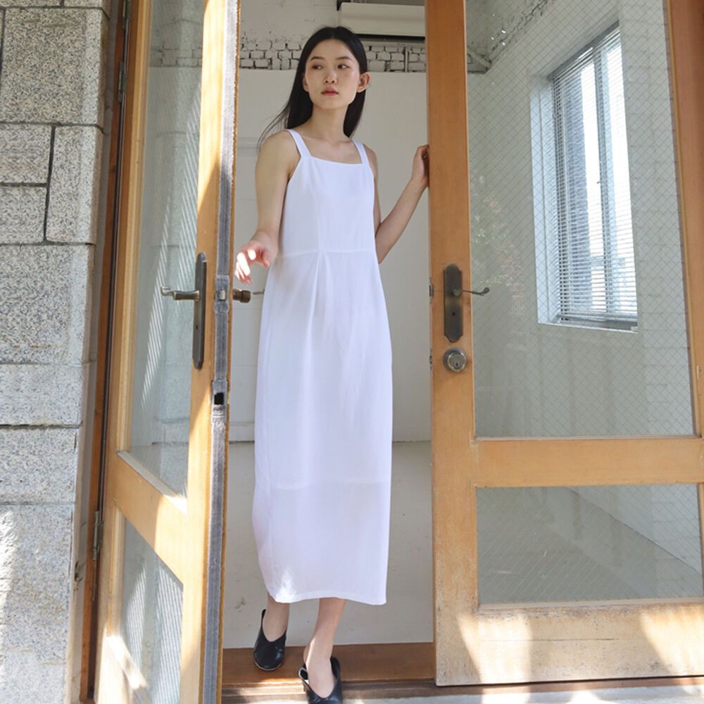 Linen Sleeveless H Line Dress White - 감도 깊은 취향 셀렉트샵 29CM