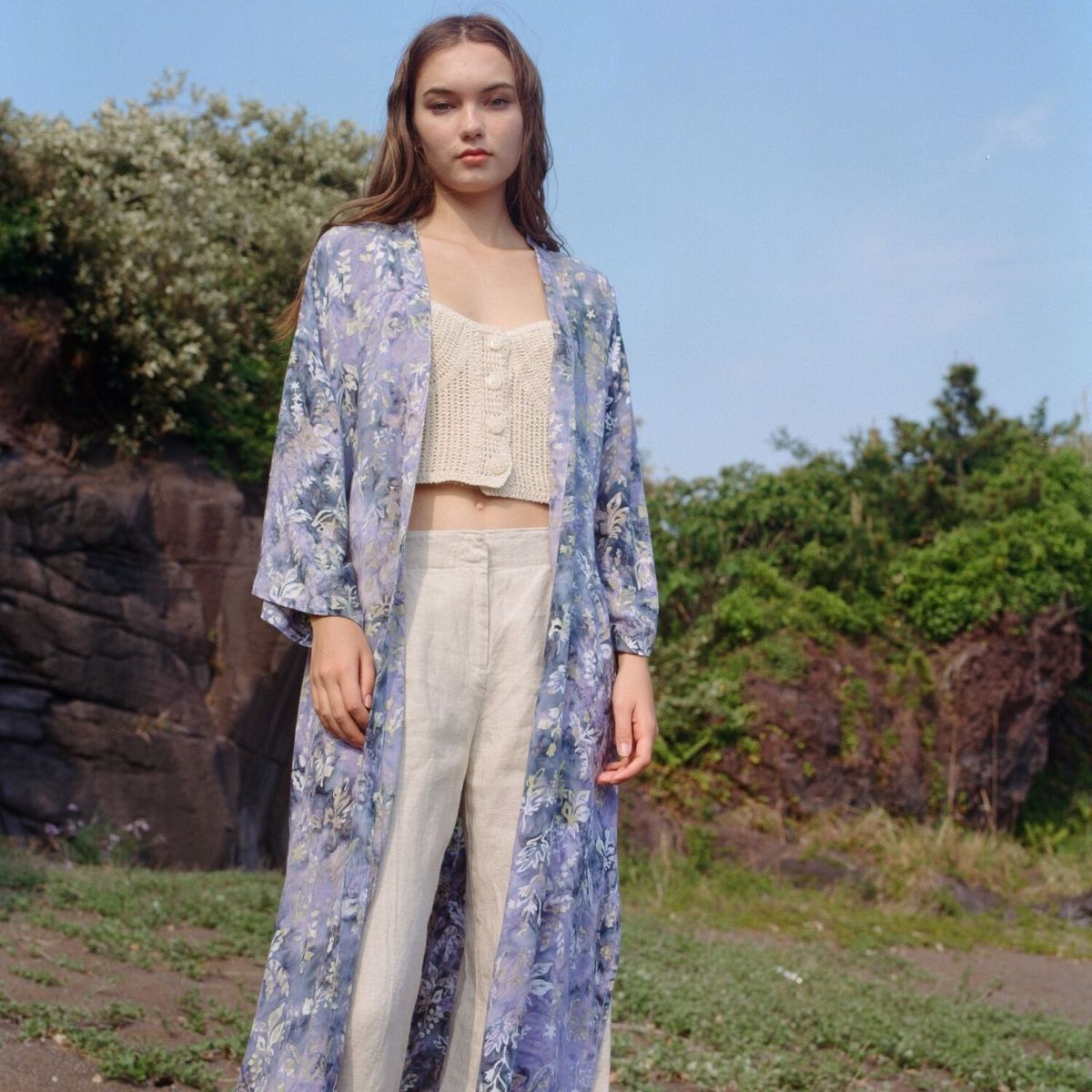 [Maxi Robe] Plants - Lilac - 감도 깊은 취향 셀렉트샵 29CM