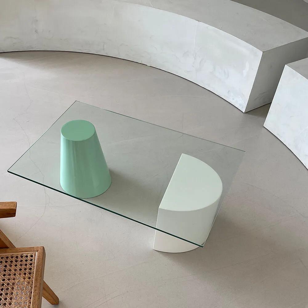 CONCRET E side table 콘크리트 E 사이드 유리 테이블 - 감도 깊은 취향 셀렉트샵 29CM