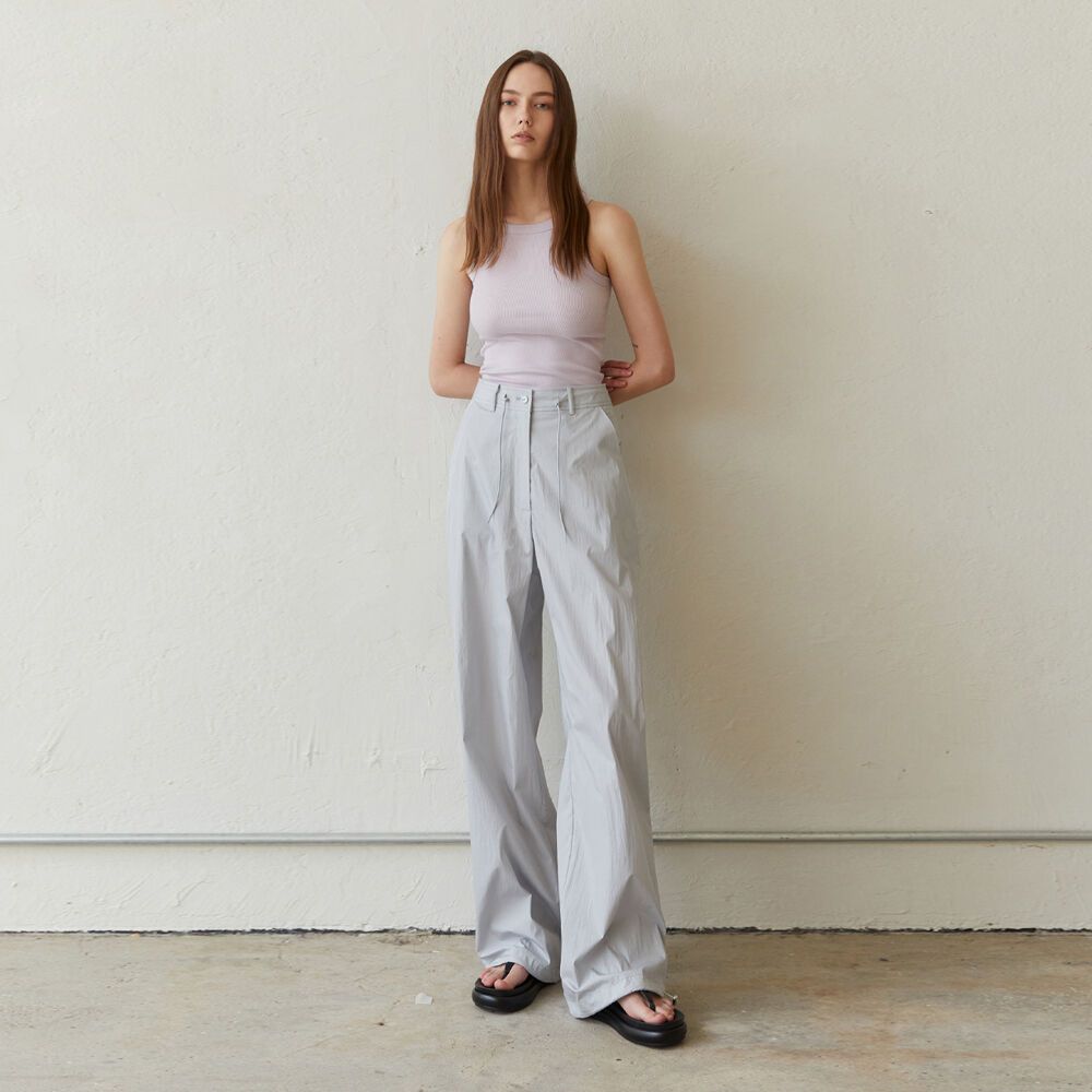 CRUNCH STRAIGHT PANTS_SKY BLUE - 감도 깊은 취향 셀렉트샵 29CM